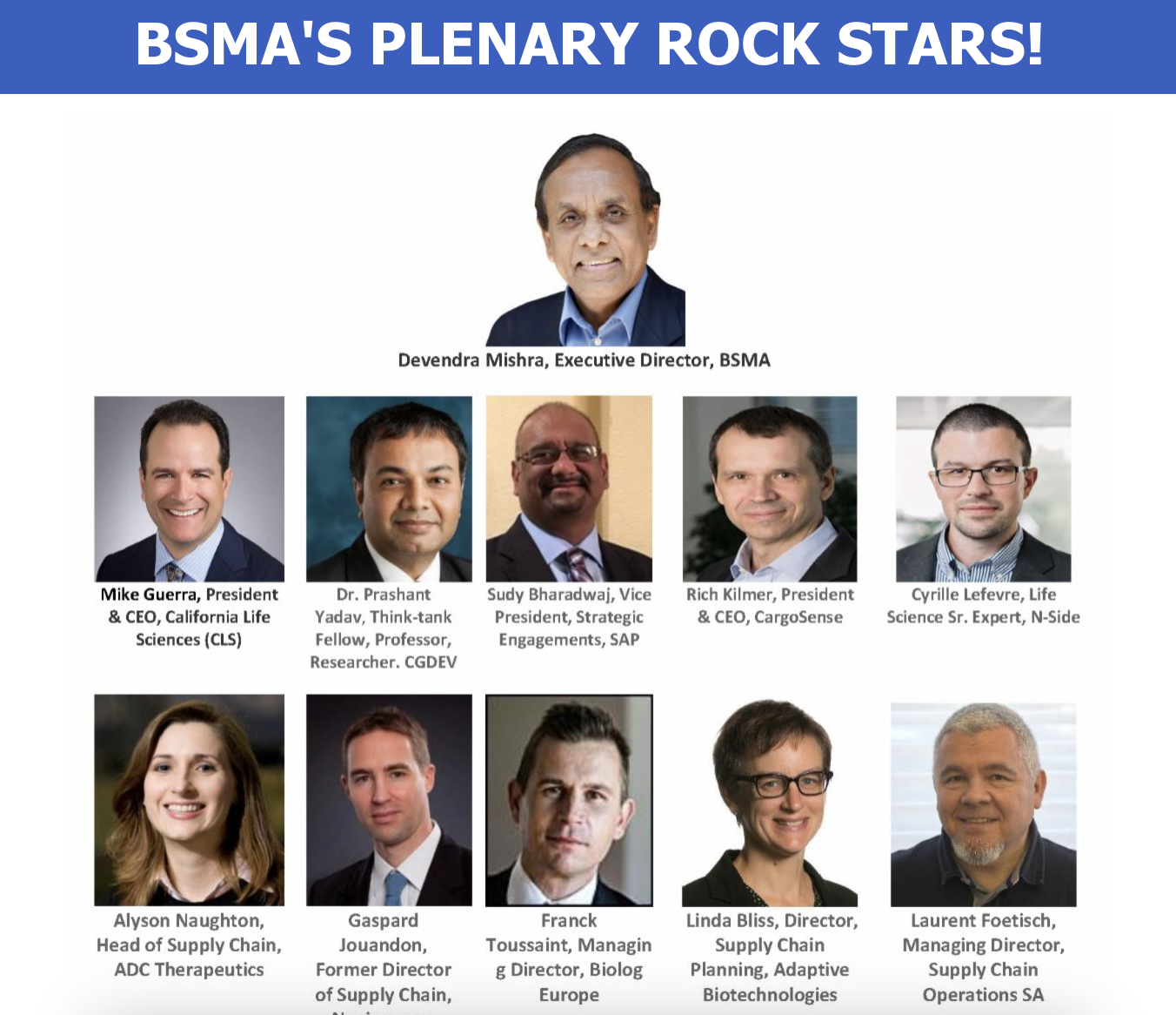 BSMA USA - June 22-23, 2022 in San Francisco | Supply Chain Operations